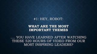 What would a robot see in TED Talks? | PPTX