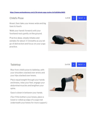 10 yoga poses | PDF