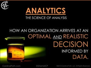 10 years of hard learned analytics wisdom in 20 minutes | PPT