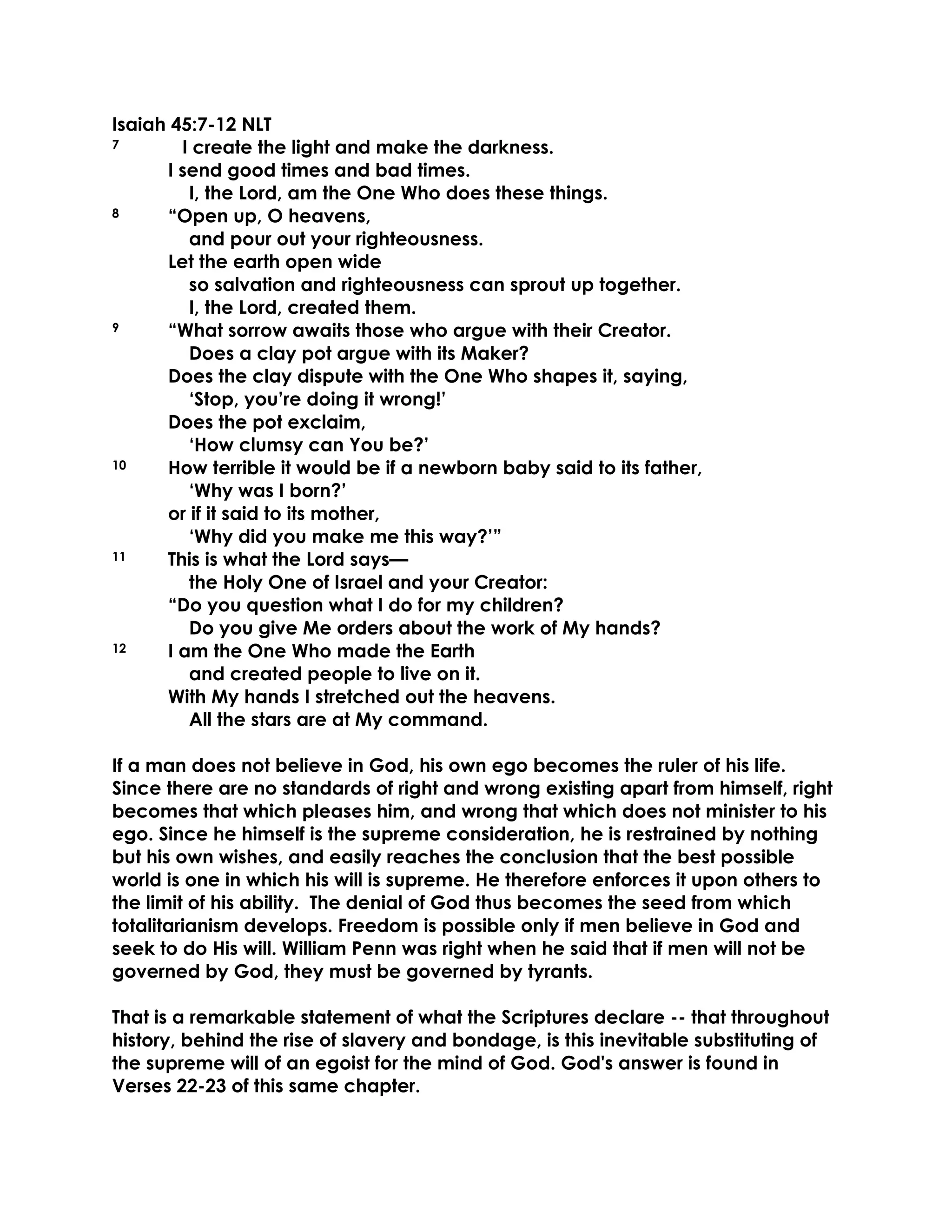 11-01-20, Isaiah 46;3-13, God Acts | PDF