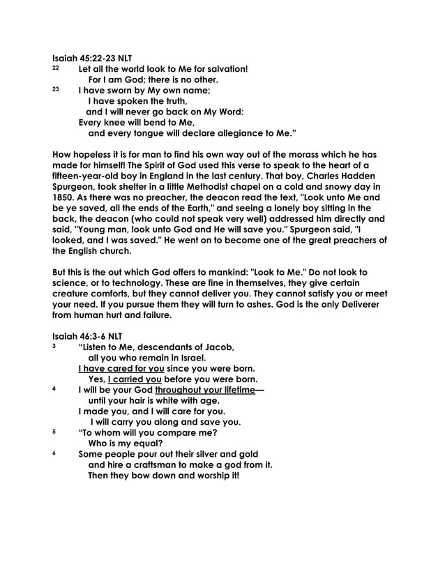 11-01-20, Isaiah 46;3-13, God Acts | PDF