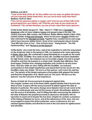 11-01-20, Isaiah 46;3-13, God Acts | PDF