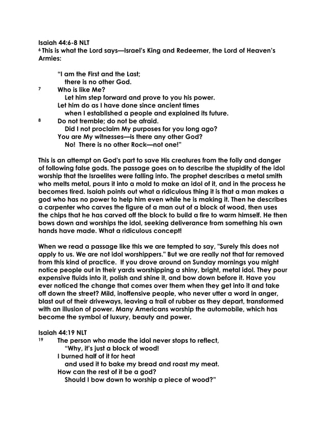 11-01-20, Isaiah 46;3-13, God Acts | PDF