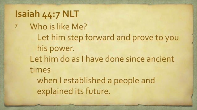 11-01-20, Isaiah 46;3-13, God Acts | PPT