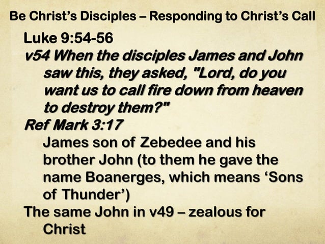 11 02 be christ’s disciples luke 9 51–62 | PDF | Christianity ...