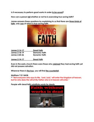 11-04-18, James 2;14-26, With Works | PDF