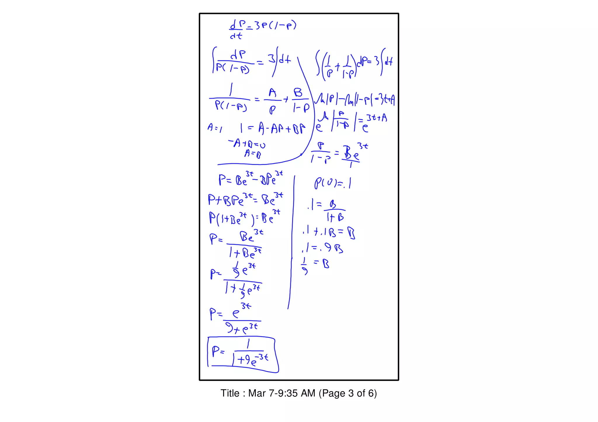 AP Calculus BC: 11-07 Harvard Text, Logistic Model! | PPT
