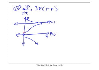 AP Calculus BC: 11-07 Harvard Text, Logistic Model! | PPT
