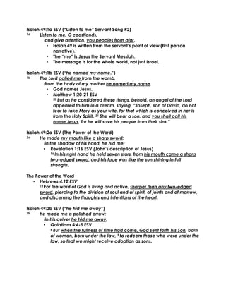 11-08-20, Isaiah 49;1-13, God Comforts | PDF