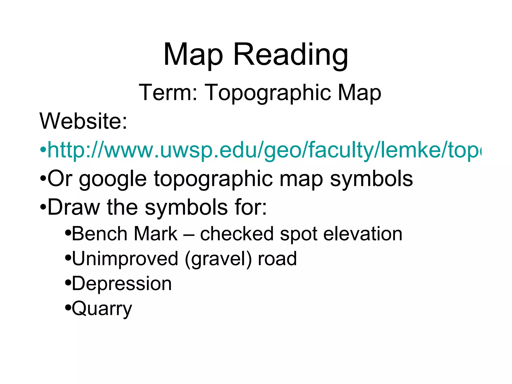 11 10 Map Reading | PPT