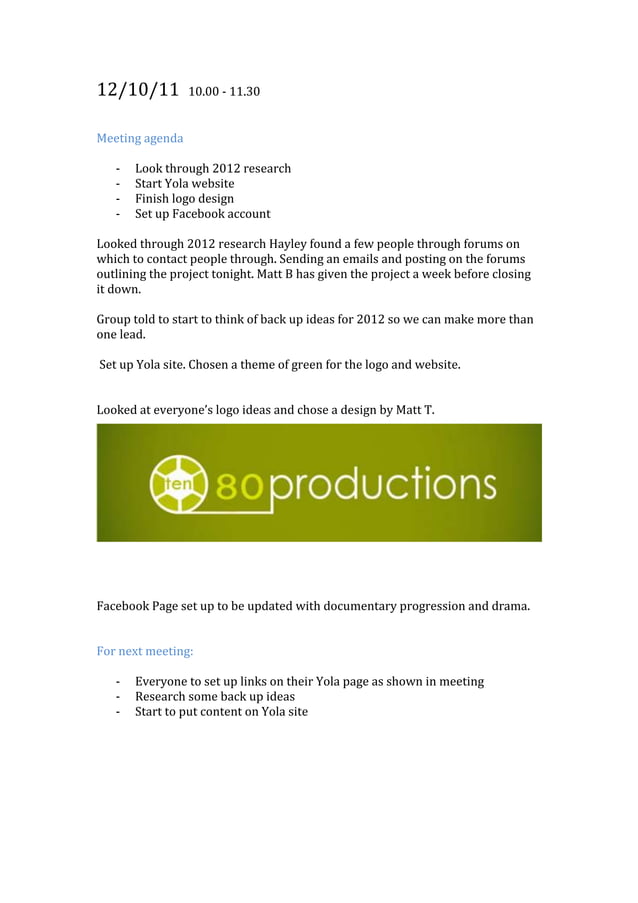 Meeting Week 3 - 12/10/11 | DOCX