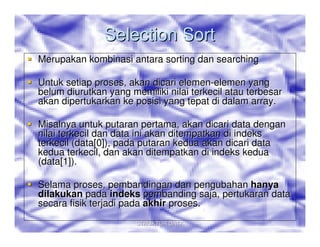 11 12 -pengurutan dan-pencarian | PDF