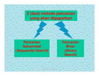 11 12 -pengurutan dan-pencarian | PDF