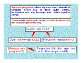 11 12 -pengurutan dan-pencarian | PDF