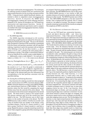 Record Ordering Heuristics for Disclosure Control through Microaggregation | PDF