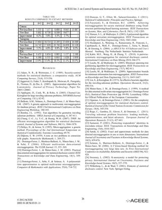 Record Ordering Heuristics for Disclosure Control through Microaggregation | PDF