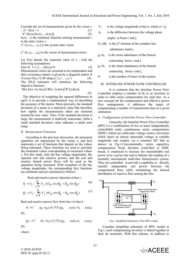 State Estimation of Power System with Interline Power Flow Controller | PDF