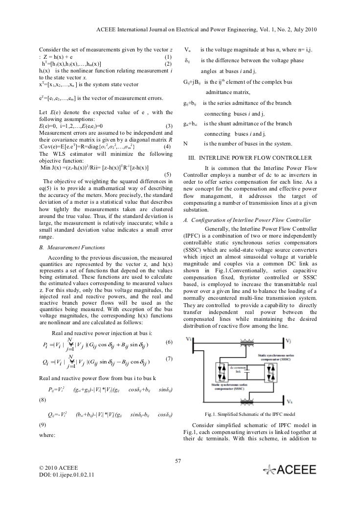 State Estimation Of Power System With Interline Power Flow Controller