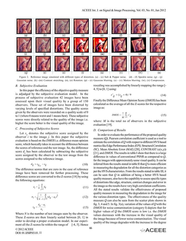 A HVS based Perceptual Quality Estimation Measure for Color Images | PDF
