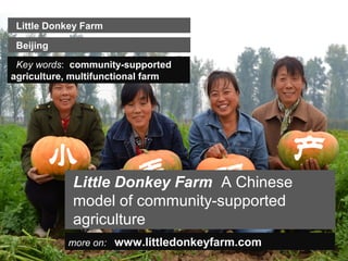 Little Donkey Farm A Chinese model of community-supported agriculture | PPT