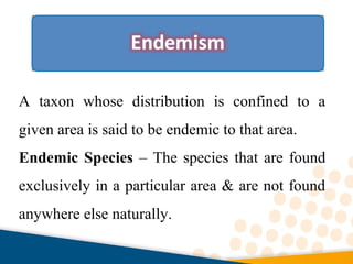 Endemism and IUCN red list categories | PPT