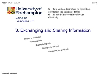 Session 3 - Exchanging and Sharing Information | PPT