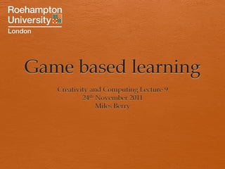 Game based learning | PPT