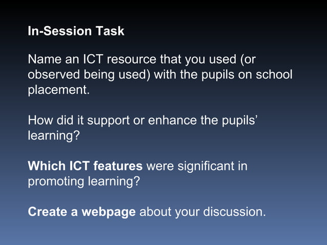 Developing Pupils' ICT Capability - Lecture 1 | PPT