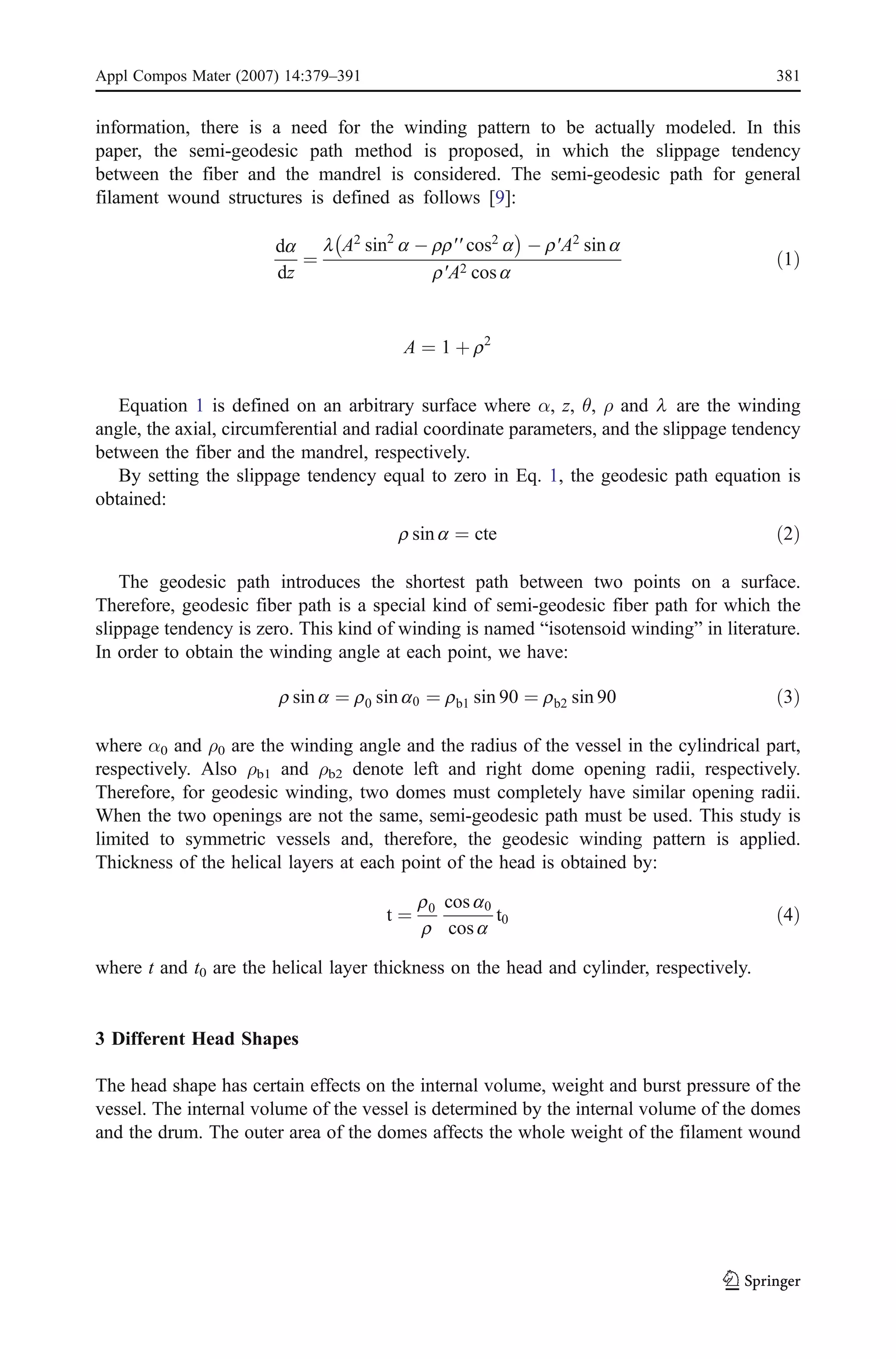 Composite dome Shape and Pressure Vessels Optimization | PDF