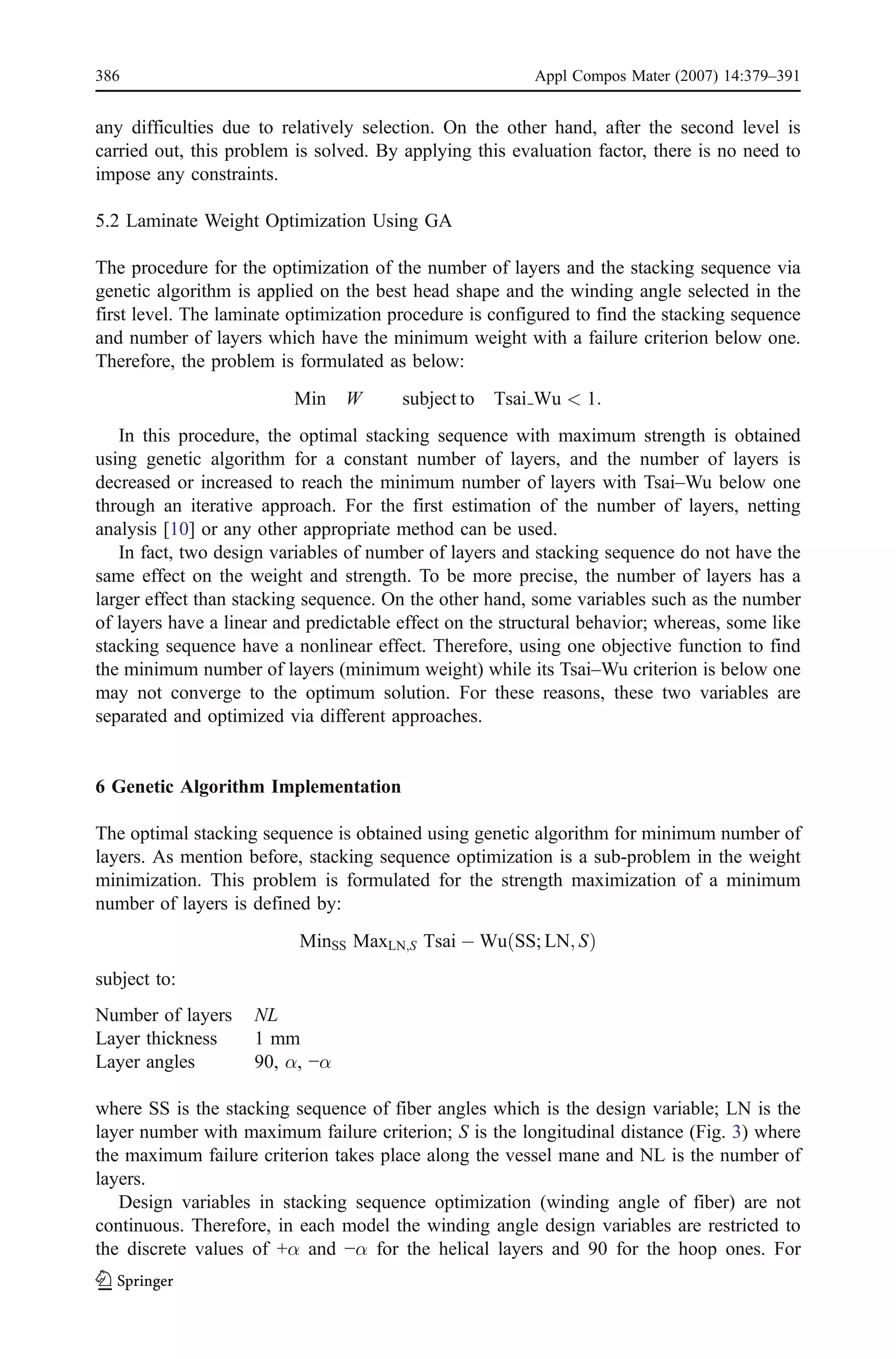 Composite dome Shape and Pressure Vessels Optimization | PDF