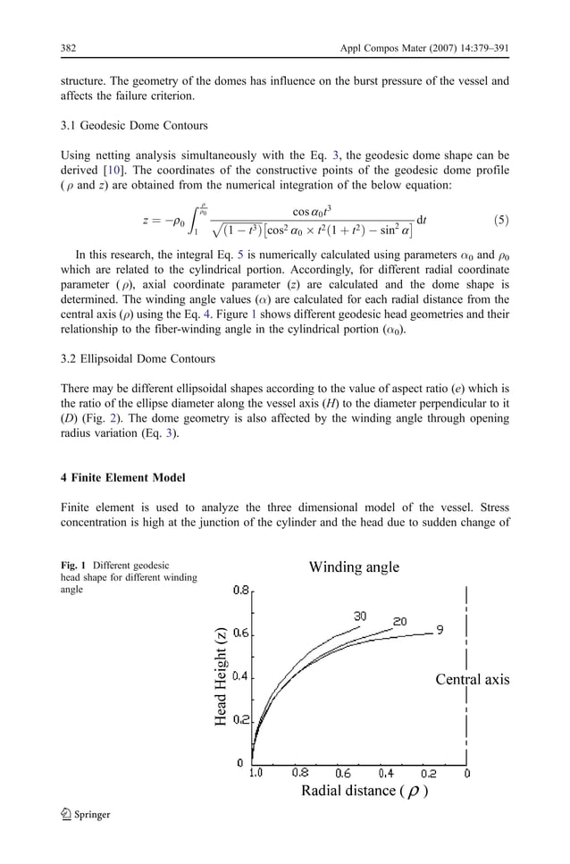Composite dome Shape and Pressure Vessels Optimization | PDF