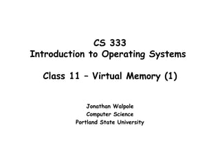 class xi - Virtual Memory | PPT