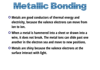 Ionic and metallic bonding | PDF