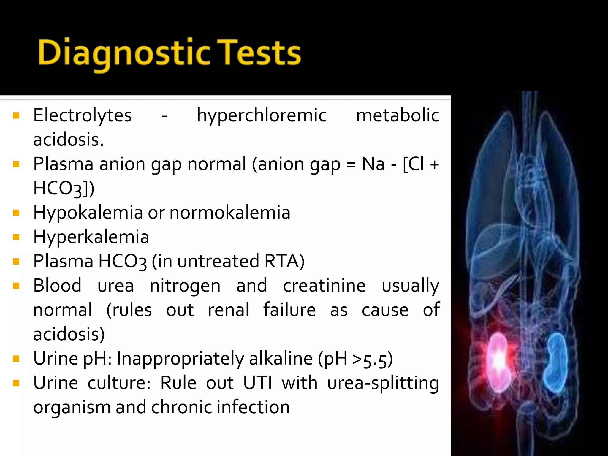 renal tubular acidosis (RTA) | PPTX