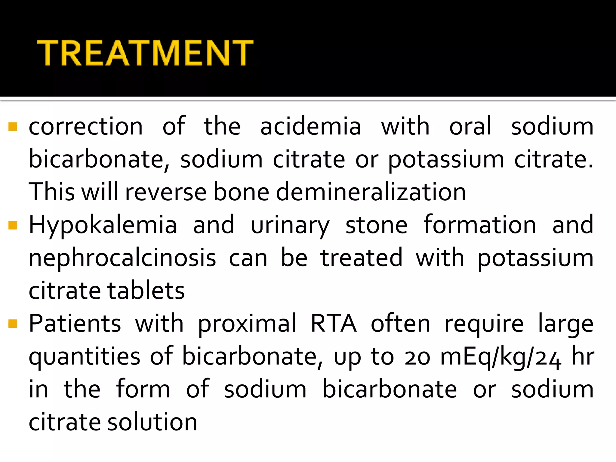 renal tubular acidosis (RTA) | PPTX