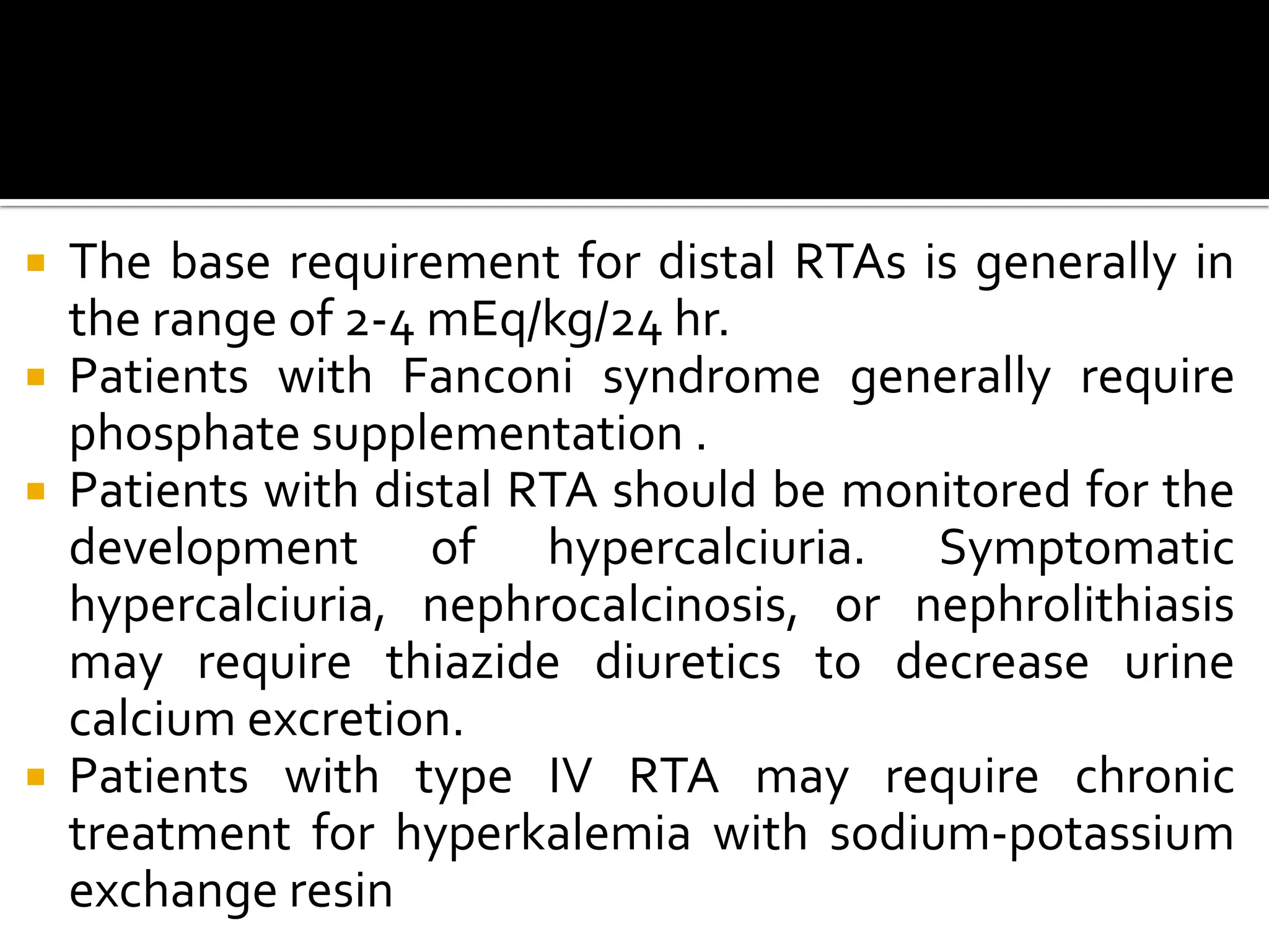 renal tubular acidosis (RTA) | PPTX