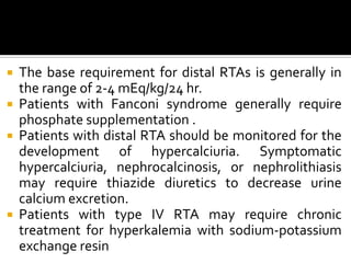 renal tubular acidosis (RTA) | PPTX | Lung and Respiratory Health ...