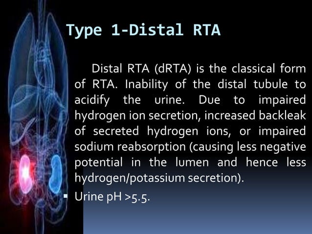 renal tubular acidosis (RTA) | PPT