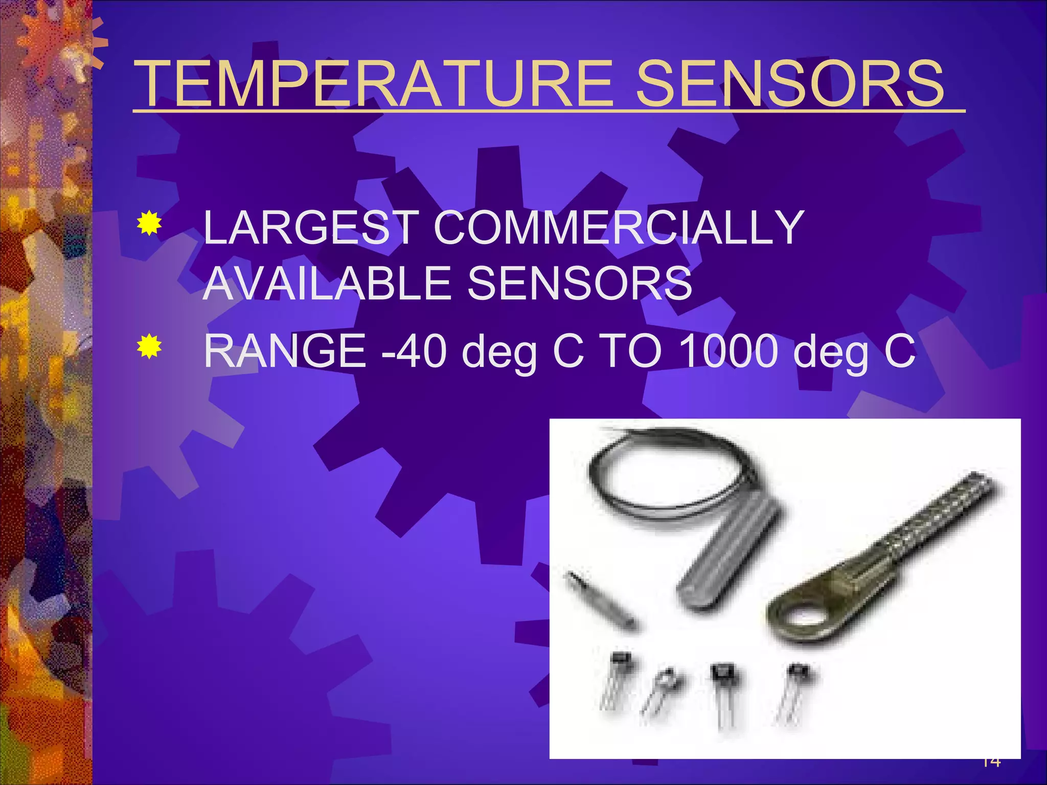 Sensors and their applications | PPT