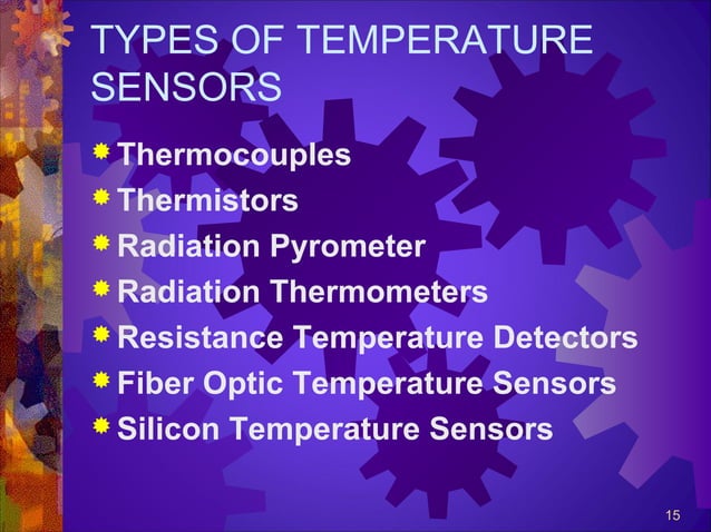 Sensors and their applications | PPT