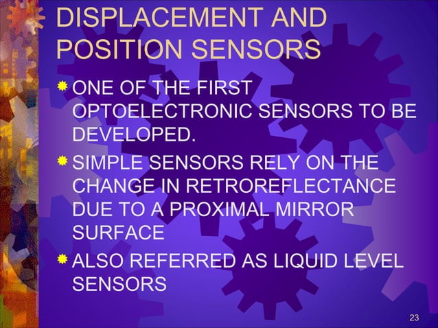 Sensors and their applications | PPT
