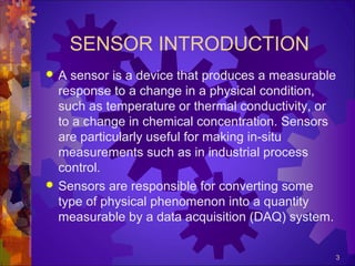 Sensors and their applications | PPT