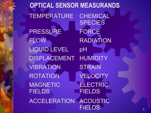 Sensors and their applications | PPT