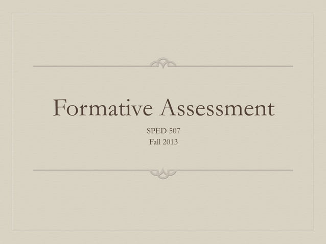 Formative Assessment | PPT