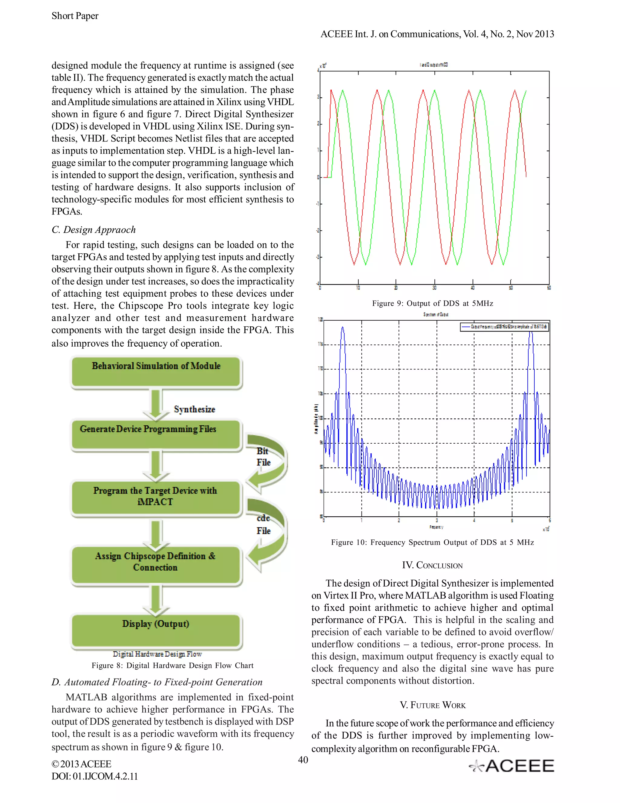 Adaptive Design of FPGA-based Direct Digital Frequency Synthesizer to Optimize Angular Precision ...