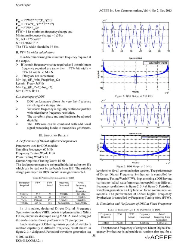 Adaptive Design of FPGA-based Direct Digital Frequency Synthesizer to Optimize Angular Precision ...