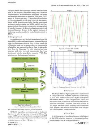 Adaptive Design of FPGA-based Direct Digital Frequency Synthesizer to Optimize Angular Precision ...