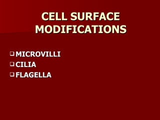 11.13 (dr. hemant kumar) cell surface modifications | PPT