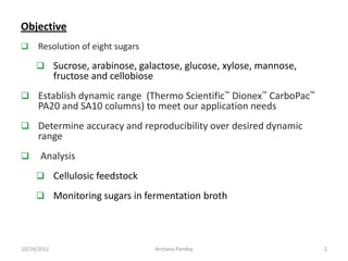 Chromatography: Feedstock Characterization and Fermentation Monitoring ...