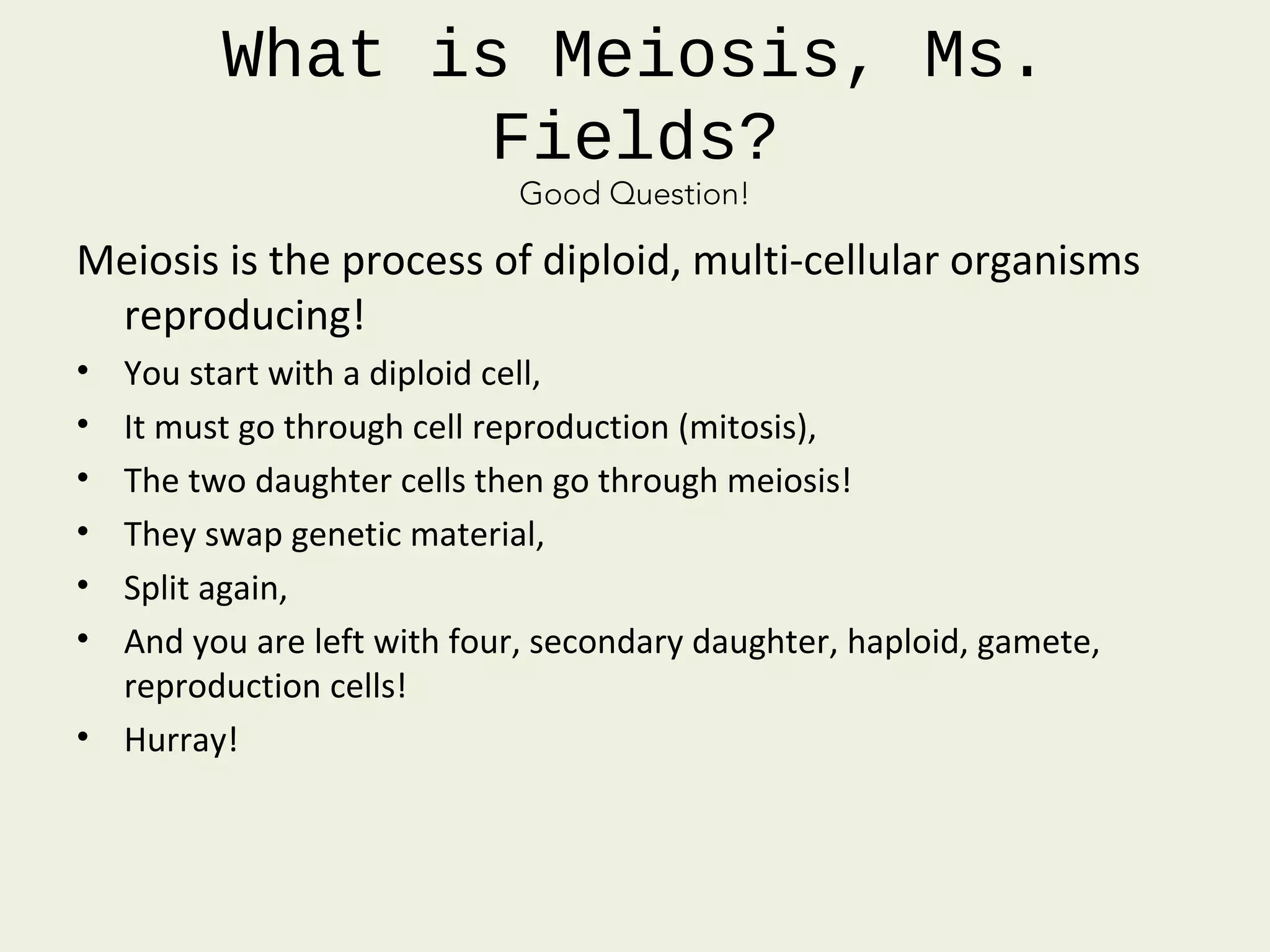 11.14.12 power point presentation, meiosis, demo. | PPT